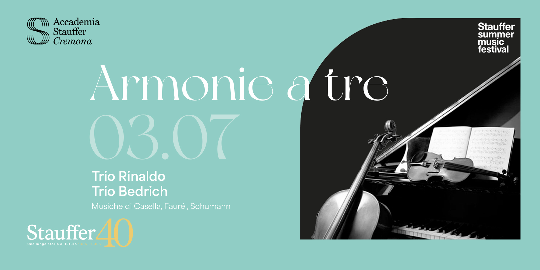 Stauffer 40 | Armonie a tre - Fondazione Stauffer