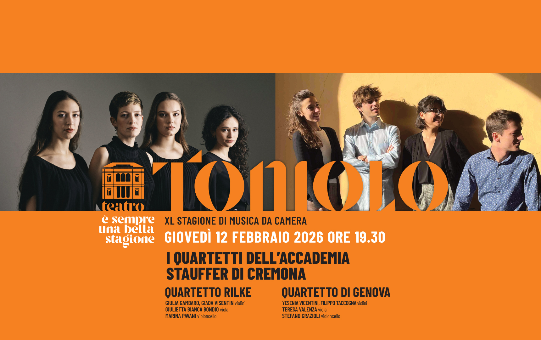 Stauffer Quartets at the Teatro Toniolo in Mestre - Fondazione Stauffer